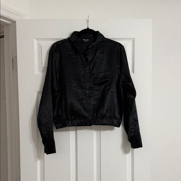 Jolie & Joy by FCT With Love | Jackets & Coats | Elegant Black Satin ...